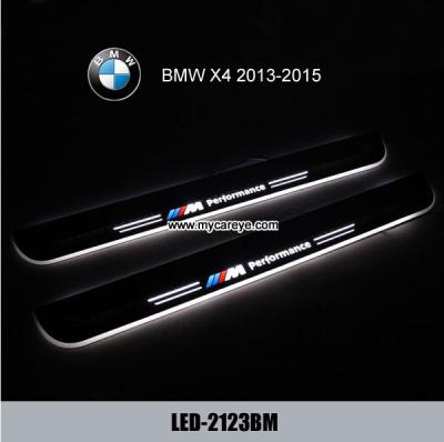 China BMW X4 Auto Parts Retrofit LED Moving Lights Car Door Scuff 12V 24V for sale