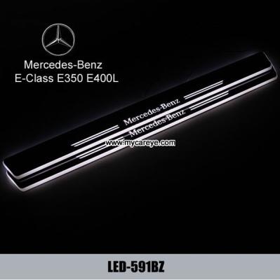 China Mercedes-Benz E-Class E350 E400L car Moving LED lights sill door pedal for sale