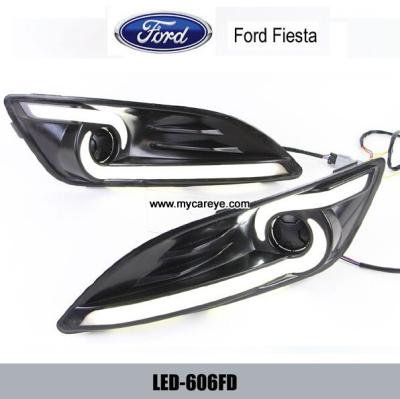 China Ford Fiesta DRL LED Daylight Driving Lights with Turn Signal Function 12V for sale