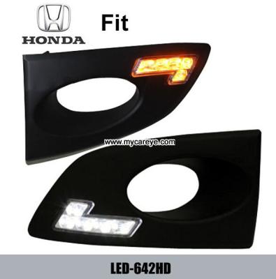 China HONDA Fit Jazz DRL LED Daytime Running Lights with Turn Signal 12V for sale