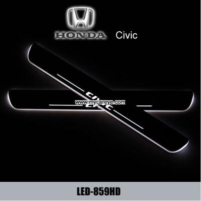 China Custom Car Door Welcome LED Lights Sill Pedal for Honda Civic 12V Auto for sale
