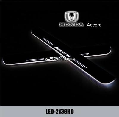 China LED Car Door Sill Scuff Plate for Honda Accord Auto Accessory Light 4pcs for sale