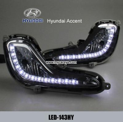 China Hyundai Accent DRL LED Daytime Running Lights 12V Car Daylight Lamp for sale