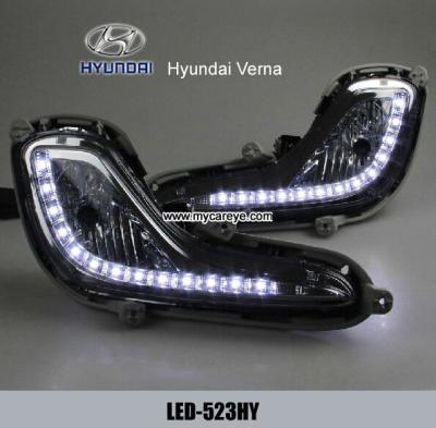 China Hyundai Verna DRL LED Daytime Running Lights 12V Auto Body Light Upgrade for sale