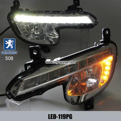 China Peugeot 508 DRL LED Daytime Running Light 12V Car Driving Daylight Lamp for sale