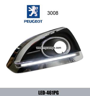 China Peugeot 3008 DRL LED Daytime Running Lights 12V 24W Car Light Replacements for sale