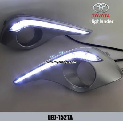 China Toyota Highlander LED DRL Daytime Running Lights auto driving daylight for sale