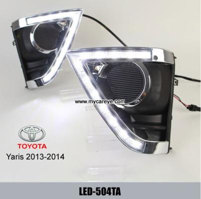 China TOYOTA Yaris 2013-2014 DRL LED Daytime Running Lights 12V Car Exterior Light for sale
