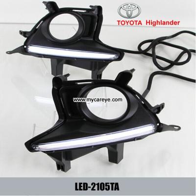 China TOYOTA Highlander 2015 DRL LED Daytime Running Lights Car Light Upgrade 12V for sale