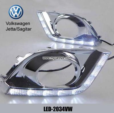 China Volkswagen VW Jetta Sagitar DRL LED Daytime Running Lights 12V Car Retrofit for sale