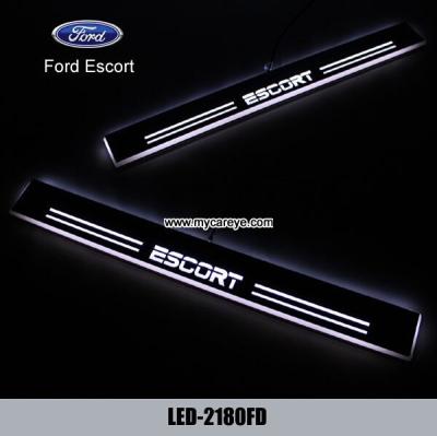 China Ford Escort Scuff Plate LED Light Bar Car Door Scuff Plate Aftermarket 12V for sale