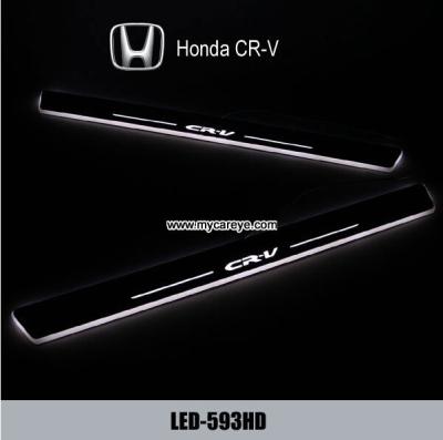 China LED Door Scuff Plate Lights for Honda CR-V 2017-2022 Stainless Steel Sill Plate for sale