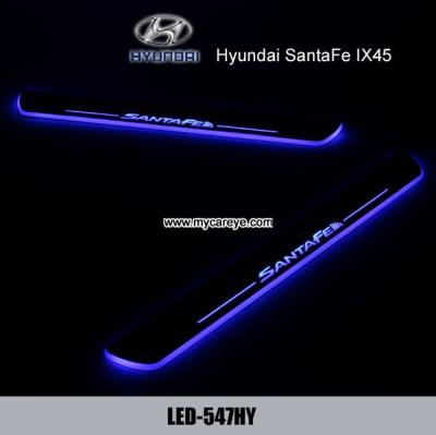 China Hyundai SantaFe IX45 LED Car Door Sill Scuff Plate 4pcs 12V Wholesale for sale