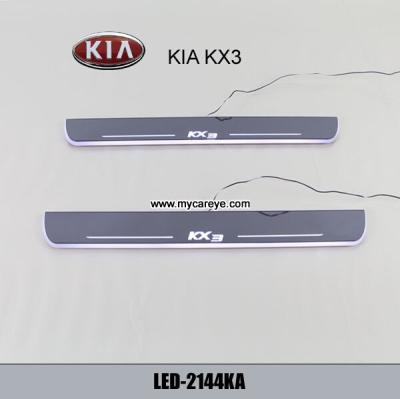 China Kia KX3 Stainless Steel Door Sill Scuff Plate with LED Light 4pcs for sale