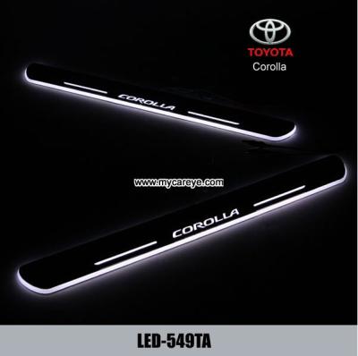 China LED Car Door Safety Light Welcome Pedal Lights for Toyota Corolla 12V for sale