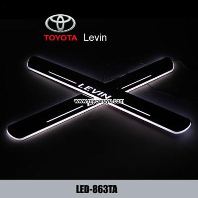 China Toyota Levin LED Side Step Door Sill Scuff Plate 12V Auto Pedal Light for sale
