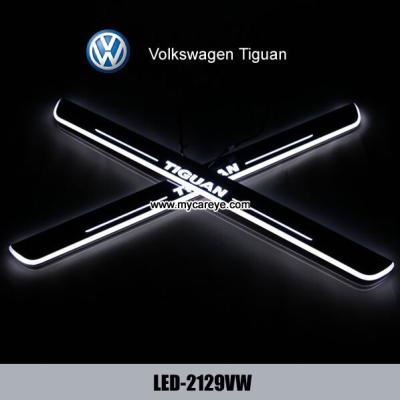 China Volkswagen VW Tiguan LED Door Sill Lights Welcome Pedal 12V Car Accessories for sale