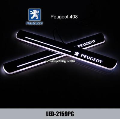 China Peugeot 408 LED Door Sill Lights Welcome Pedal 12V Car Accessories for sale