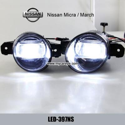 China Nissan Micra March Fog Light with DRL Daytime Running Light Upgrade 12V for sale