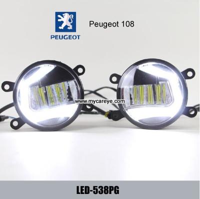 China Peugeot 108 LED Fog Lights DRL Daytime Running Lights 12V 20W Steering Compatible for sale
