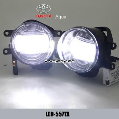 China Toyota Aqua Front Fog Lamp Assembly with LED Daytime Running Lights Upgrade 12V for sale