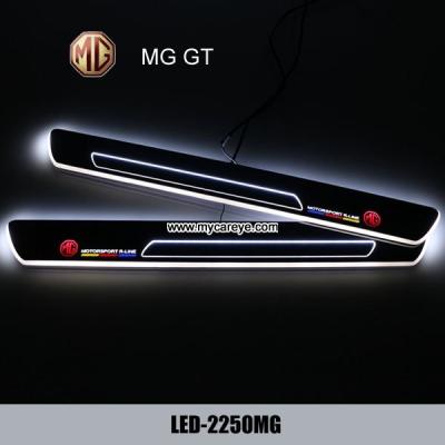 China MG GT Stainless Steel Scuff Plate Door Sill Plate with LED Light 4pcs for sale