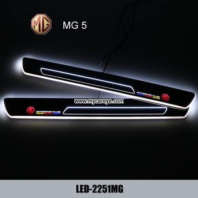 China MG 5 Stainless Steel Scuff Plate Door Sill with LED Light 12V Car Accessory for sale