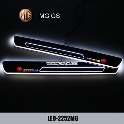 China LED Door Scuff Plate Lights for MG GS 12V 5W Stainless Steel Door Sill Plate Light for sale