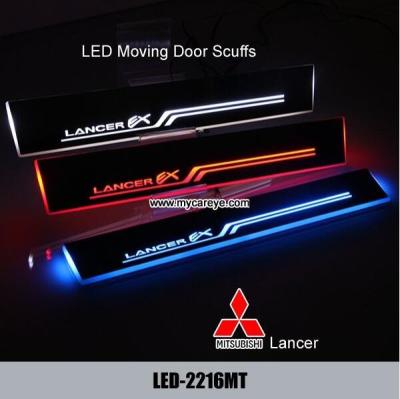 China Mitsubishi Lancer LED Door Welcome Lights Moving Sill Scuff Plate 12V for sale