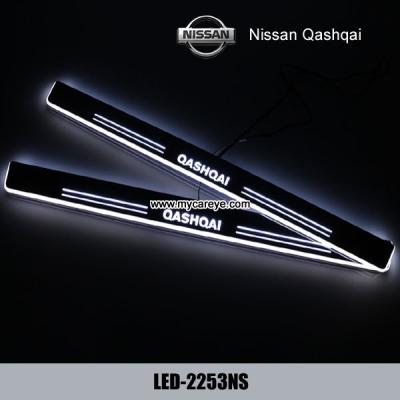 China Nissan Qashqai LED Door Scuff Plate Lights 12V Car Accessories Upgrade for sale