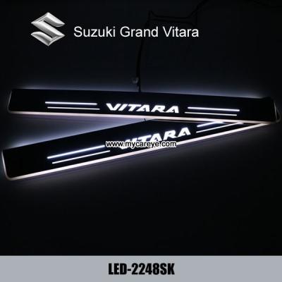 China Suzuki Grand Vitara LED Door Sill Plate Light Moving Scuff Pedal Lights 12V for sale