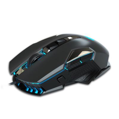 China Waterproof Gaming Mouse LED Backlit Mice 3200 DPI Cable Perdition with 8 Buttons for Windows PC Game (Black) for sale