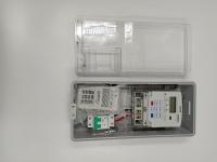China Single Phase Two Wire STS Prepaid Energy Meter With Enclosure, Meter Box Protection for sale