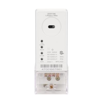 China Mozambique Din Rail Single Phase Prepaid Electricity Meter with Split CIU for sale