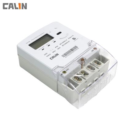 China Infrared Optical 2W 20mA Prepaid Electricity Meters 1 Phase Energy Meter for sale