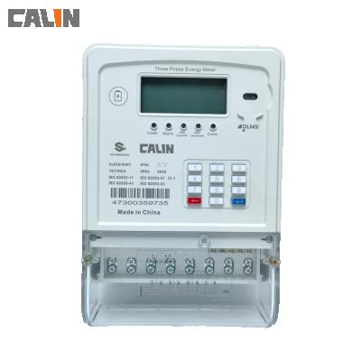 China Lightening Protection STS Prepaid Meters , Backlit LCD 3 Phase Kwh Meter for sale