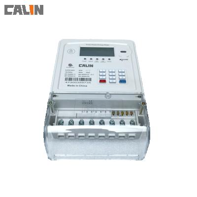China 20 Digits Token Three Phase Energy Meters , Low Credit Warning Tamper Protection for sale