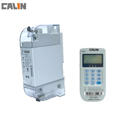 China 35mm Keypad Prepaid Din Rail Power Meter High Accuracy With RF Communication for sale