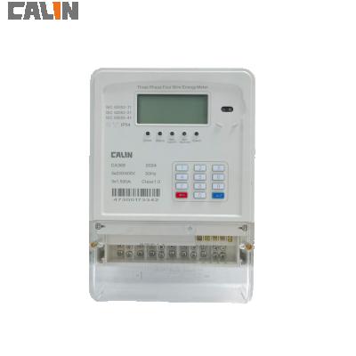 China Credit Mode  Relay Prepaid Electric Meter Multi - Function Four wires Enery Meter for sale
