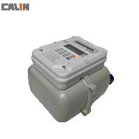 China Smart teel Prepaid Gas Meter , White STS Prepayment Meter For Residential Compact Metering for sale