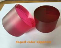 China Colorful Ruby Doped Sapphire Crystal Materials Fe / Ti / Cr for sale
