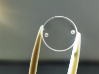 China Round Polished Sapphire Optical Windows Scratch Resistance With Hole for sale