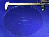 China Circular Transparent Sapphire Optical Windows Quartz Customized Sapphire Lens Wafer With Hole for sale