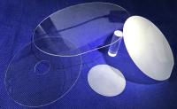China Circular Transparent Sapphire Optical Windows Quartz Customized Sapphire Lens Wafer With Hole for sale