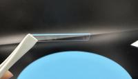 China Al2O3 Single Crystal Sapphire Glass Razor Blade Medical Sharp And Polished 38x4.5x0.3mmt for sale