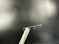 China Al2O3 Single Crystal Sapphire Glass Razor Blade Medical Sharp And Polished 38x4.5x0.3mmt for sale