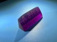 China 99.999% Purple Color Titanium Sapphire Pigeon Blood Ruby Rod for sale