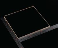 China Sapphire Windows Glass Substrates Al2O3 Crystal Circle Round Fan Square 200x200mm for sale