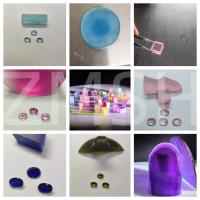 China Blue Sapphire Row Gem Fe Ti Doped Kashmir Oceanic Azure Gem Crystal Jewelry for sale