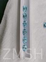 China Sky Blue Aritificial Sapphire Row Crystal Gem Light Blue For Decoration Jewelry for sale